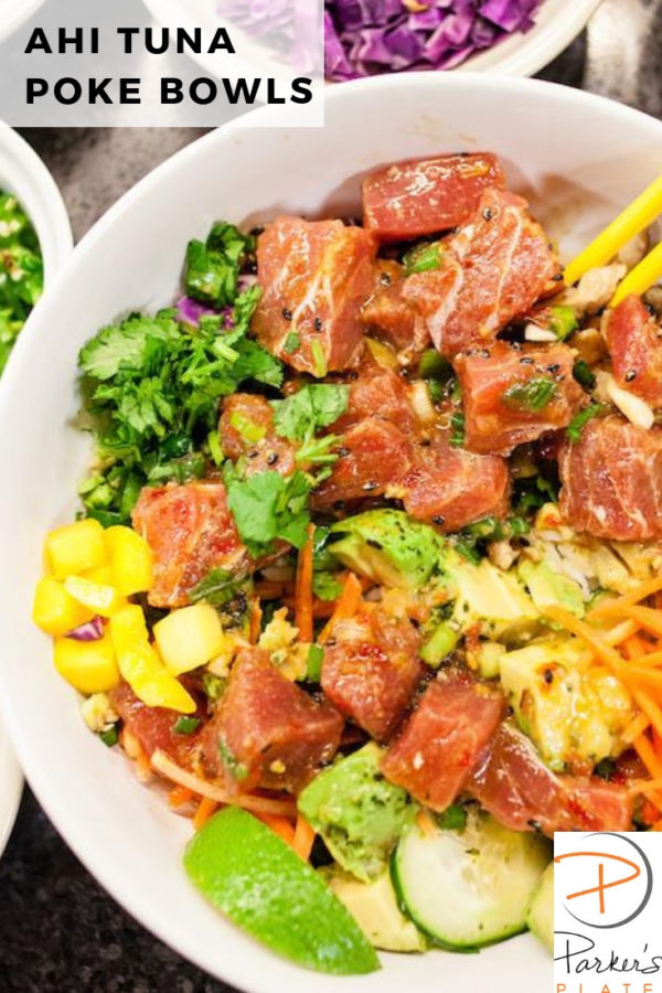 Ahi Tuna Poke Bowls