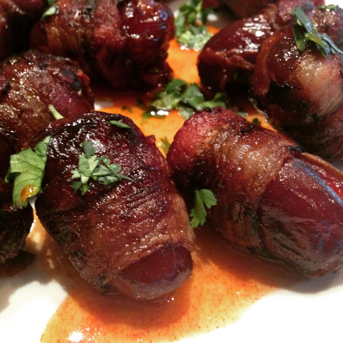 Bacon Wrapped Dates with Spiced Honey - What's On Parker's Plate